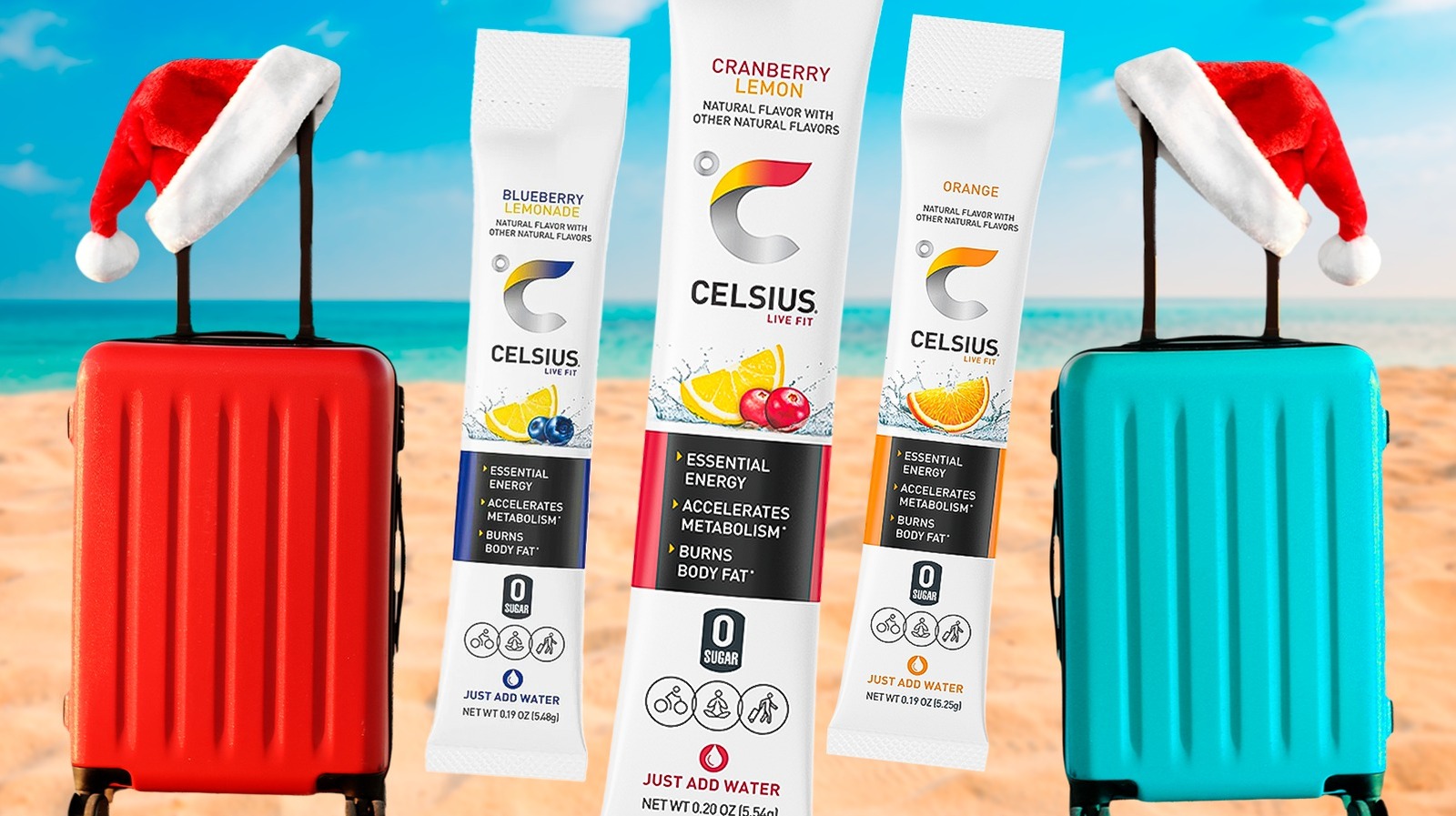 CELSIUS On The Go Powders Are The Perfect Holiday Travel Hack