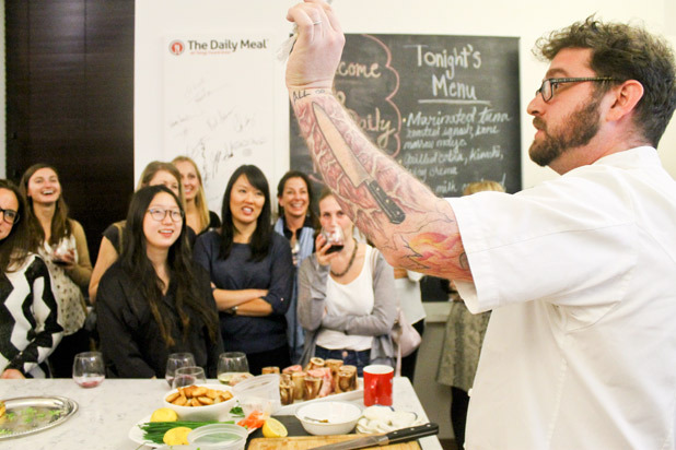 Chef Jesse Schenker Entertains With Bone Marrow At The Daily Meal