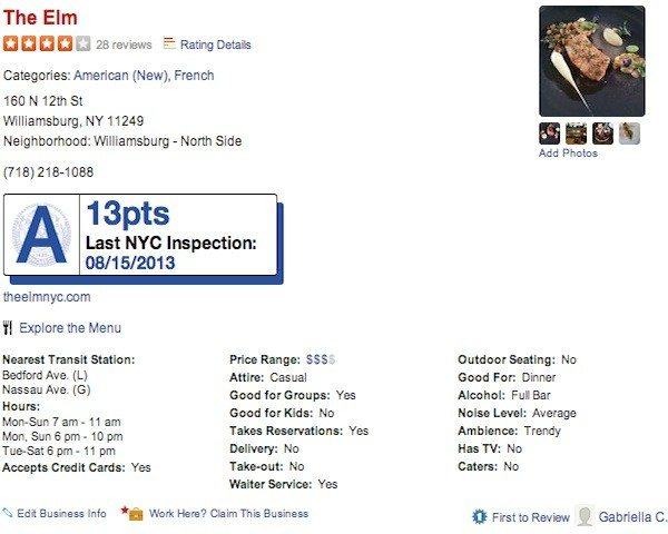 Google Extension Provides New York Dept. Of Health Grades