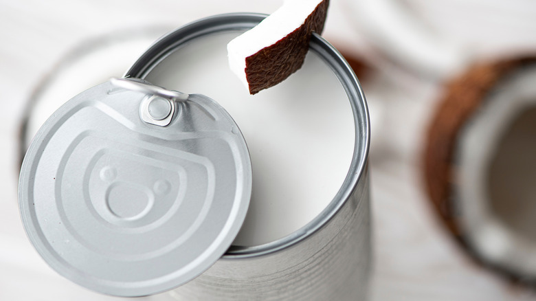 Here's How To Know If Coconut Milk Has Gone Bad