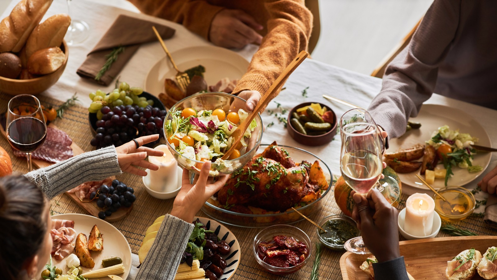 Hosting Your First Dinner Party? Here's How Much Food To Serve