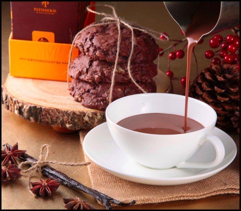 Raspberry Orange Blossom Hot Chocolate