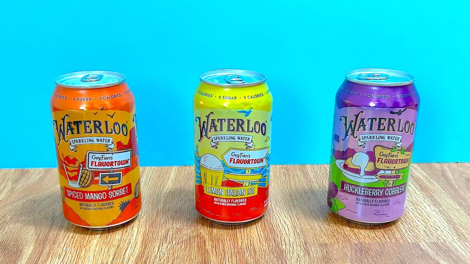 Review: Guy Fieri's Flavortown And Waterloo Sparkling Water's Limited-Time Flavors Are Like A ...