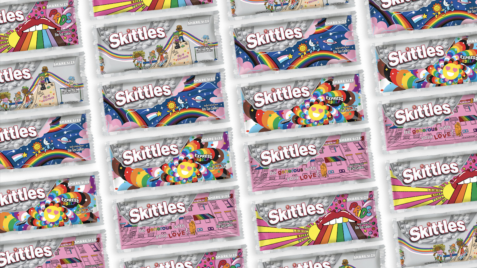Skittles Just Unveiled Its Artist-Created 2023 Pride Packs