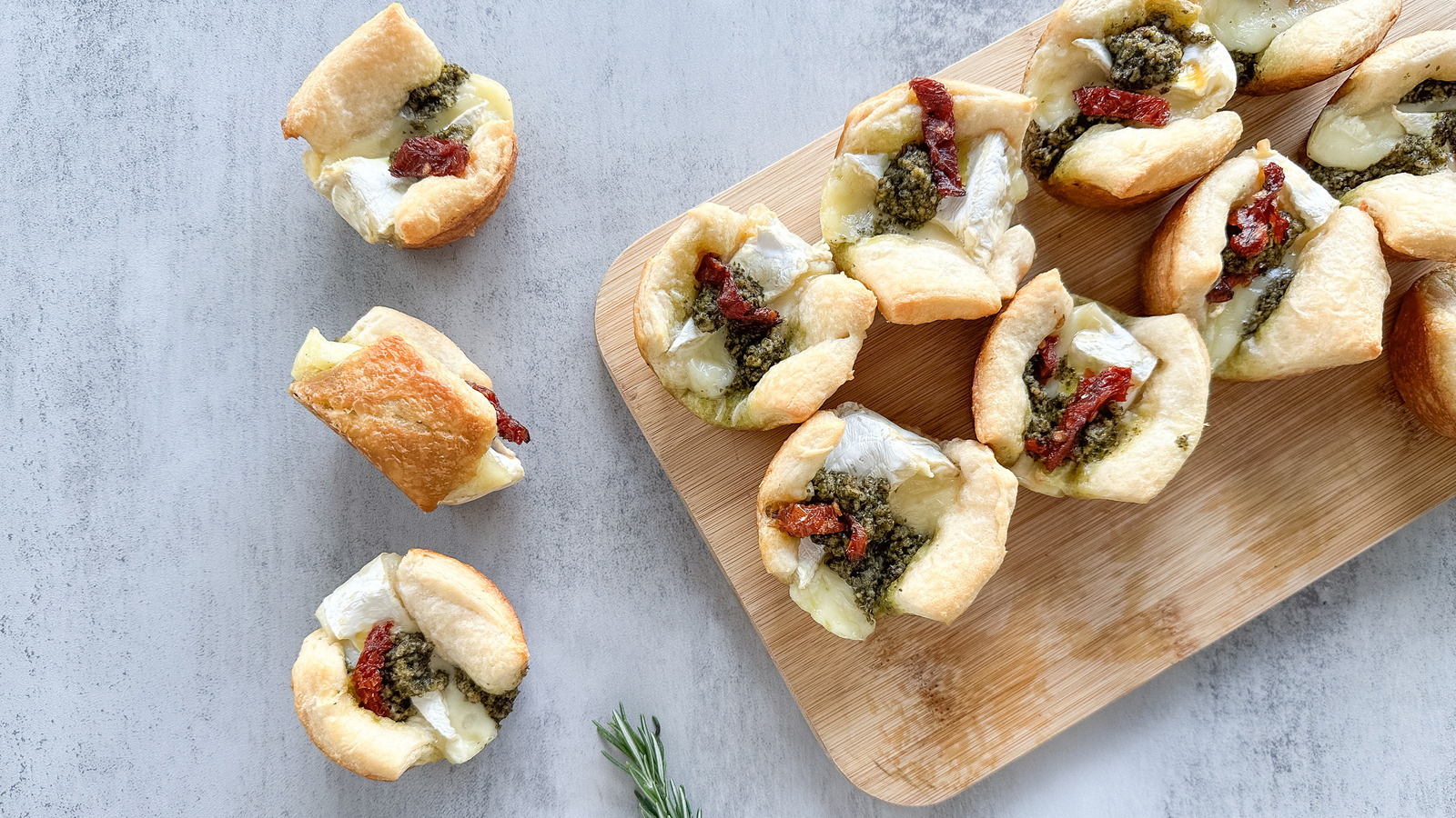 Snack-Worthy Pesto Brie Bites Recipe