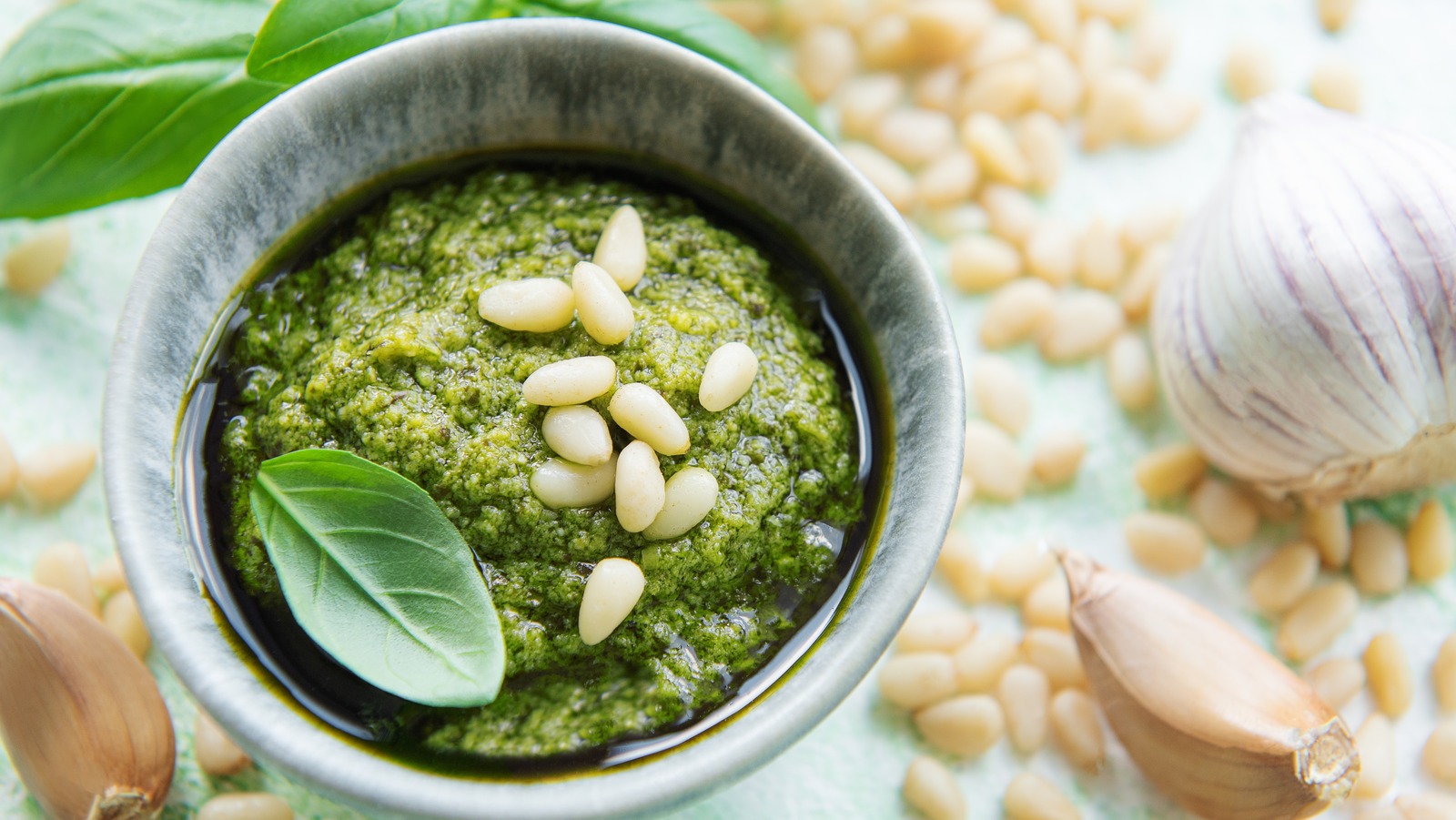 The Briny Ingredient That Will Kick Your Pesto Up A Notch