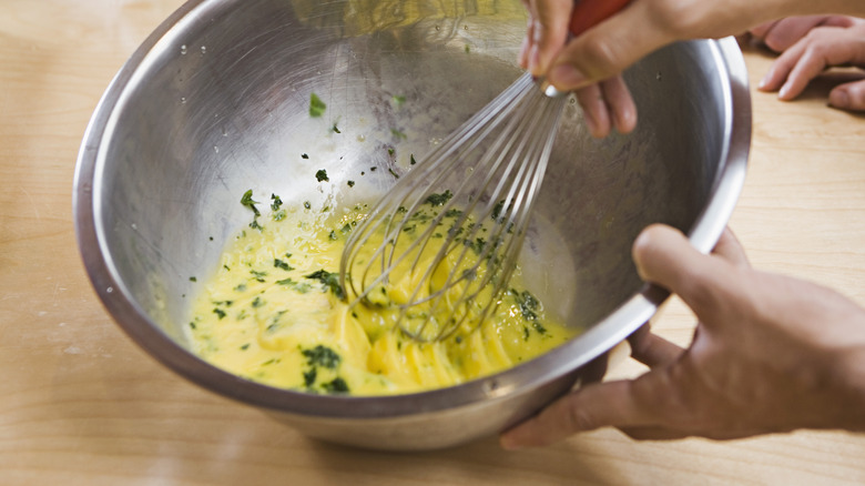 The Clever Sieve Hack That Makes Scrambled Eggs Extra Delicate