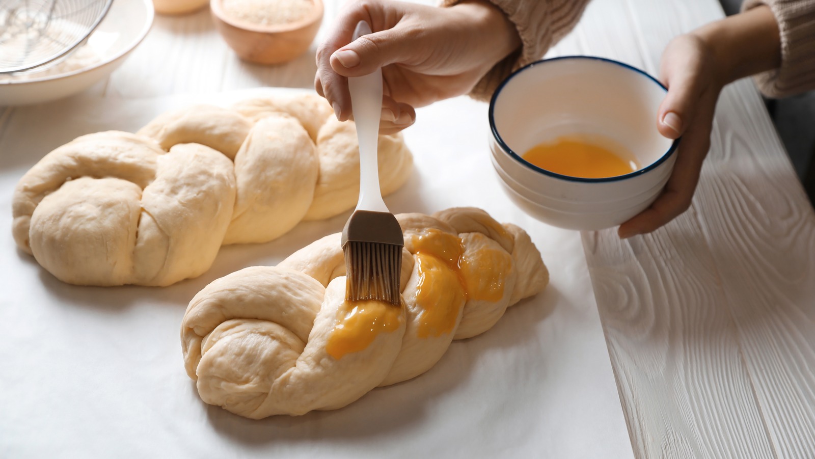 The Food Safety Tip To Remember Before Baking With An Egg Wash