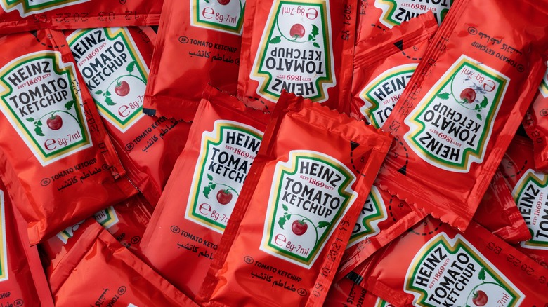 The Hack That'll Keep Ketchup From Flying Out From The Packet