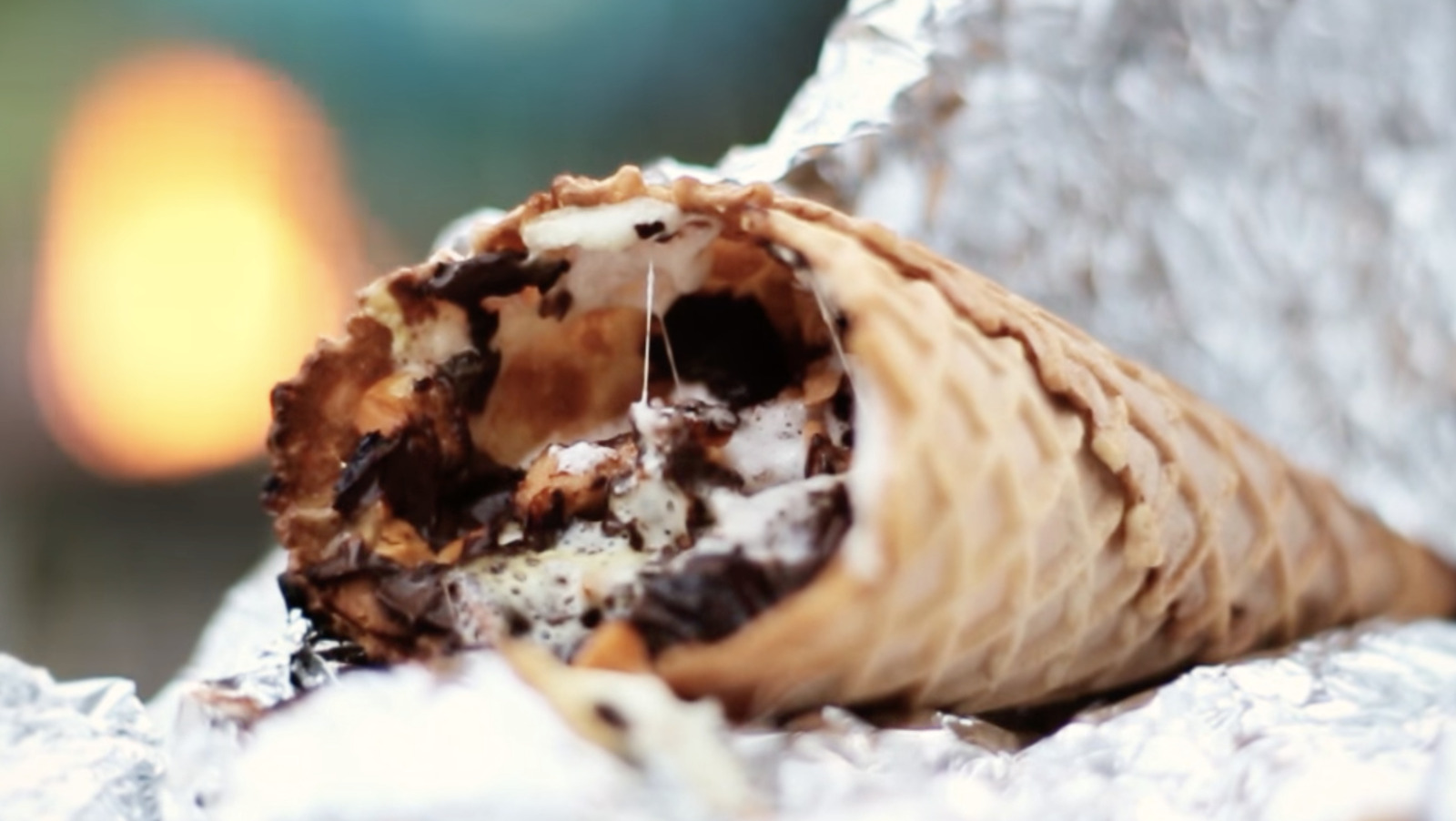 The Ice Cream Cone Hack For Mess-Free S'mores