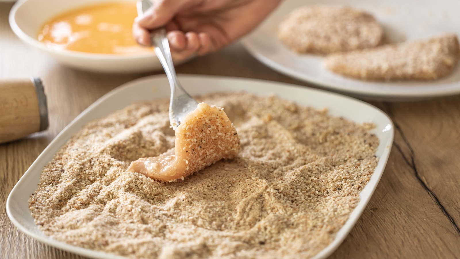 The Ratio Tip That Makes Breading Meat A Total Breeze