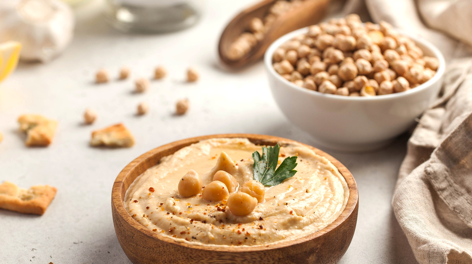 The Traditional Way To Dress Up A Dollop Of Hummus