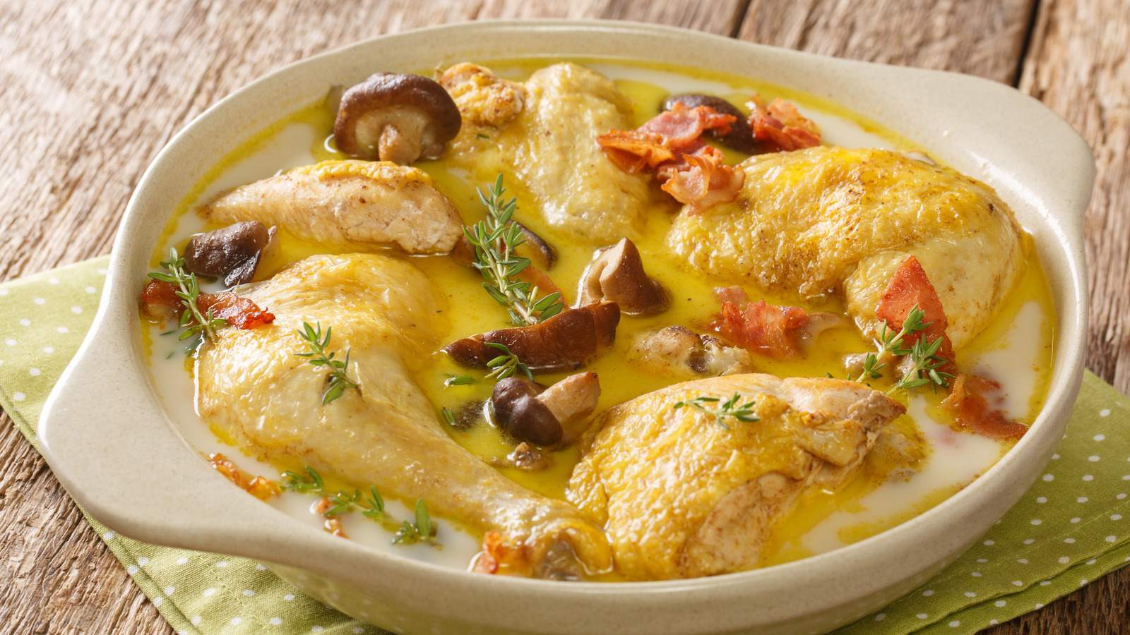 The Unexpected Alcohol You Need To Try Braising Chicken In