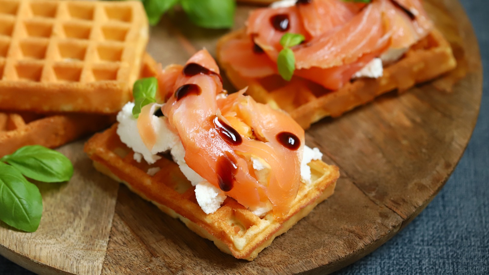 TikTok's Rice Waffles Are The Perfect Vehicle For Seafood Leftovers