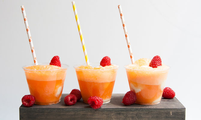 Vanilla And Orange Ice Cream Soda Float