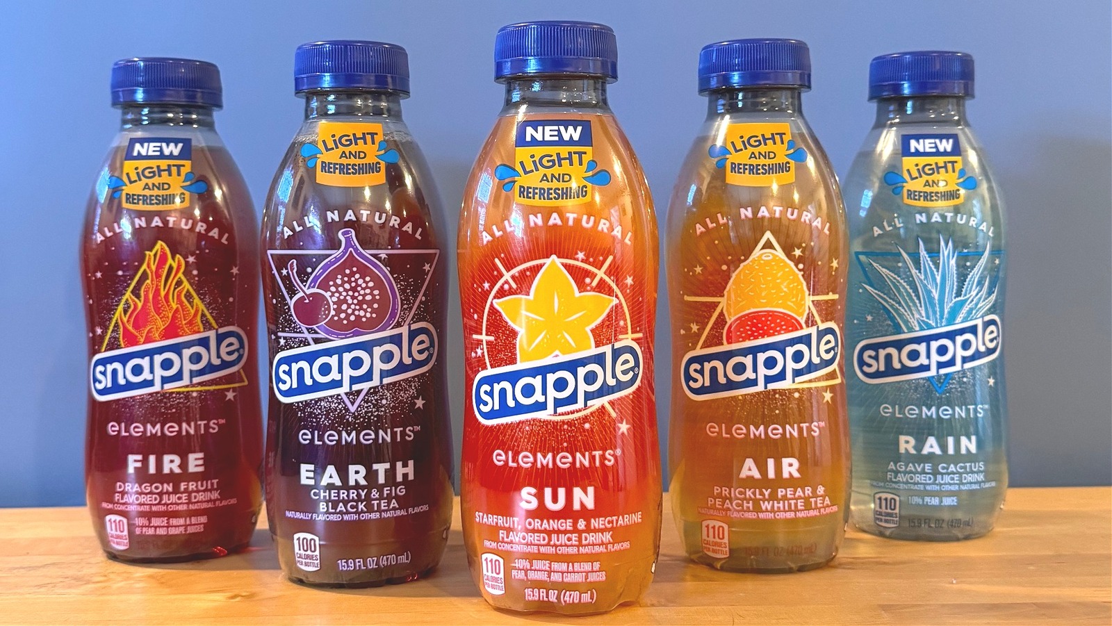 We Tasted And Ranked All 5 Snapple Elements Flavors
