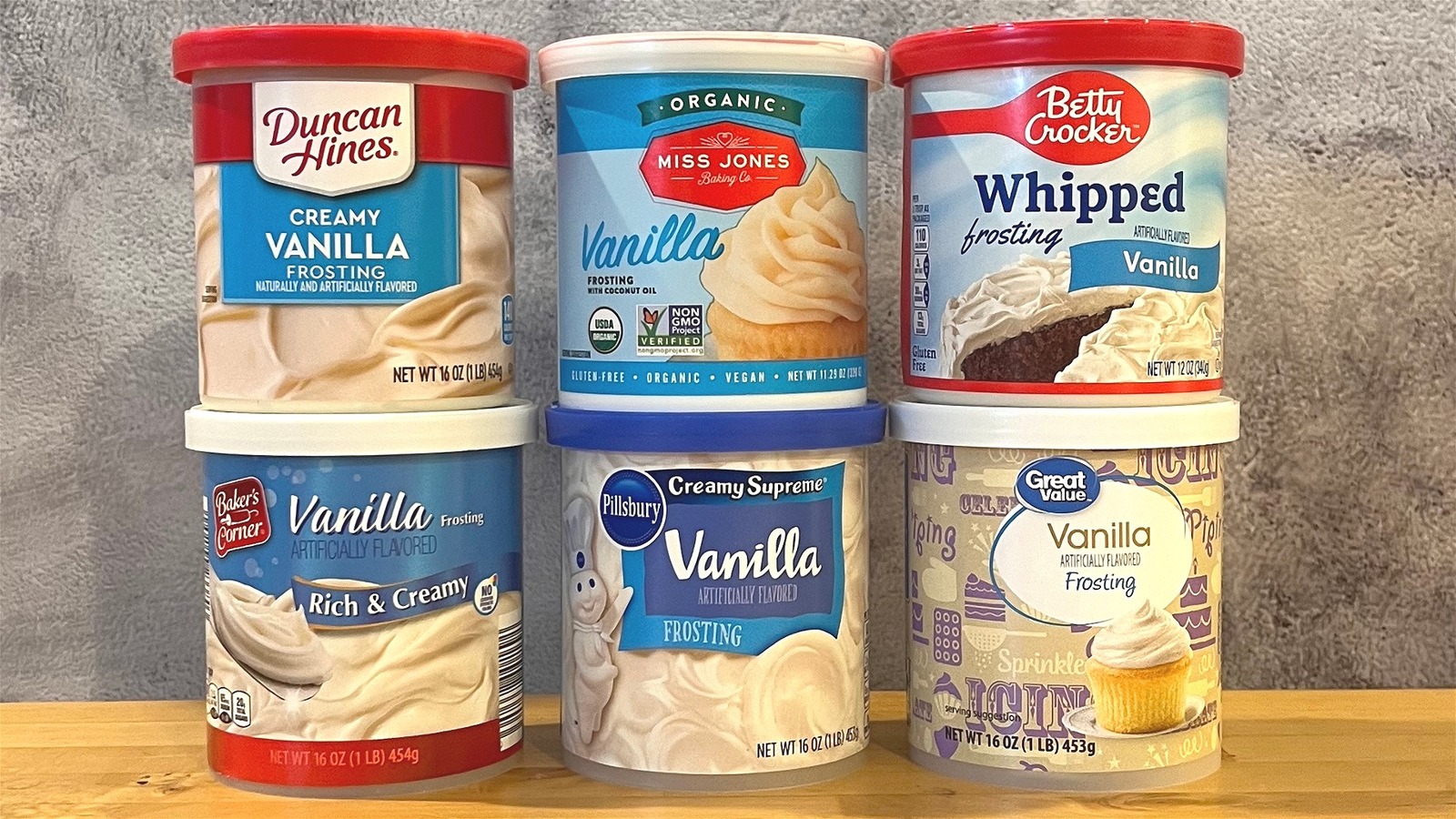 We Tasted And Ranked 6 Brands Of Vanilla Frosting