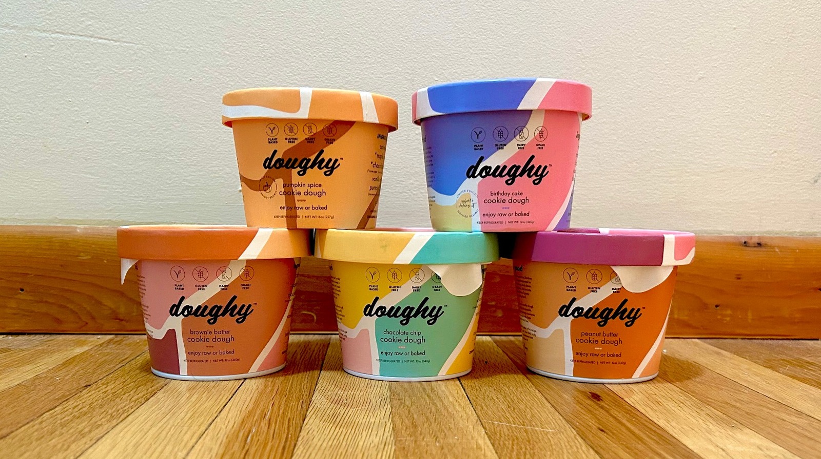 We Tasted And Ranked Doughy's Edible Cookie Dough Flavors