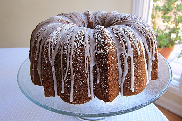 Purim Poppy Seed Cake with Lemon Glaze Recipe by Tori Avey