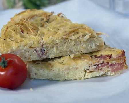 Pasta Pie Recipe by Celine Cossou-Bordes