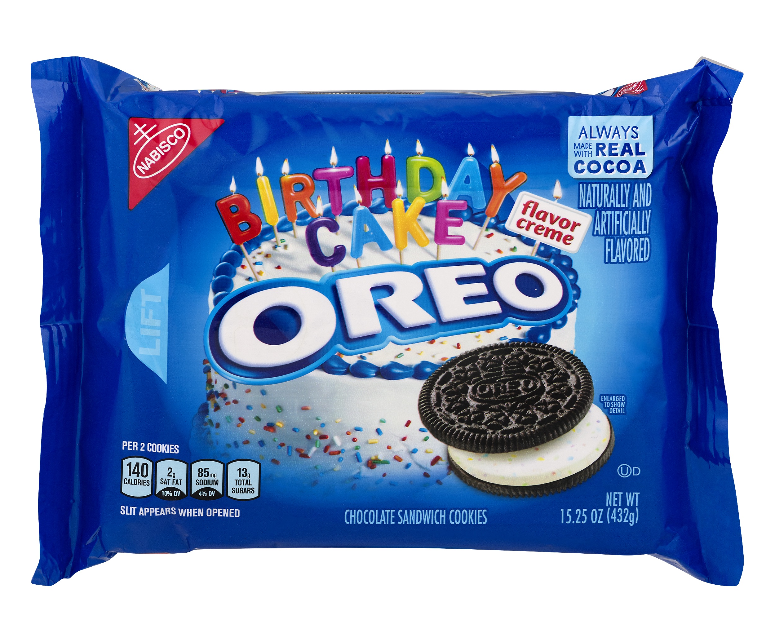 Birthday Cake Oreos from The Craziest Oreo Flavors Ever - The Daily Meal